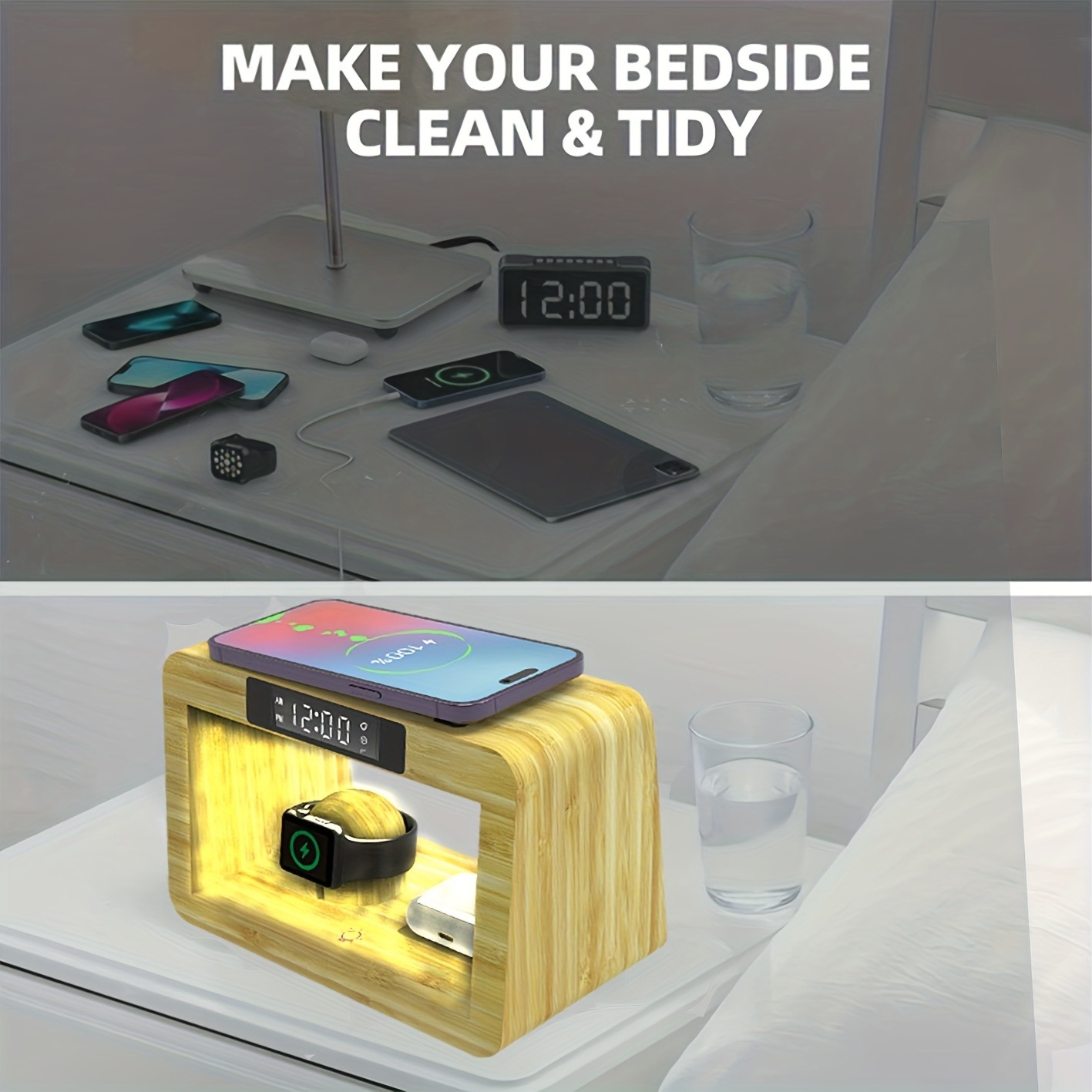 Wireless Charging Alarm Clock Manufacturer From China -- Xunhomon