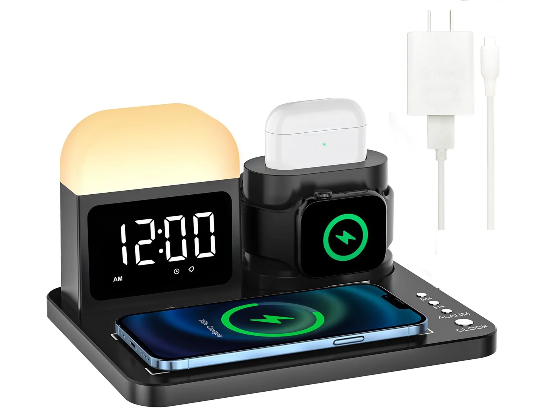 Alarm Clock Wireless Charger Wholesale Factory Direct -- Xunhomon